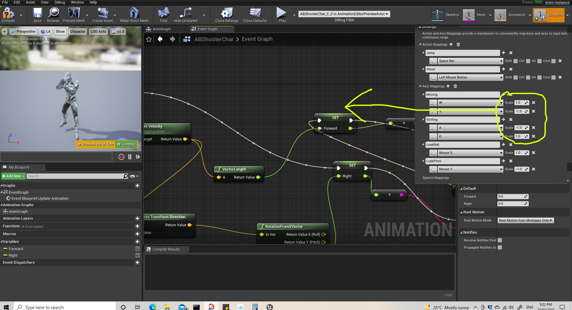 How To Get The Input Axis Value In The Animgraph Ask Gamedev Tv