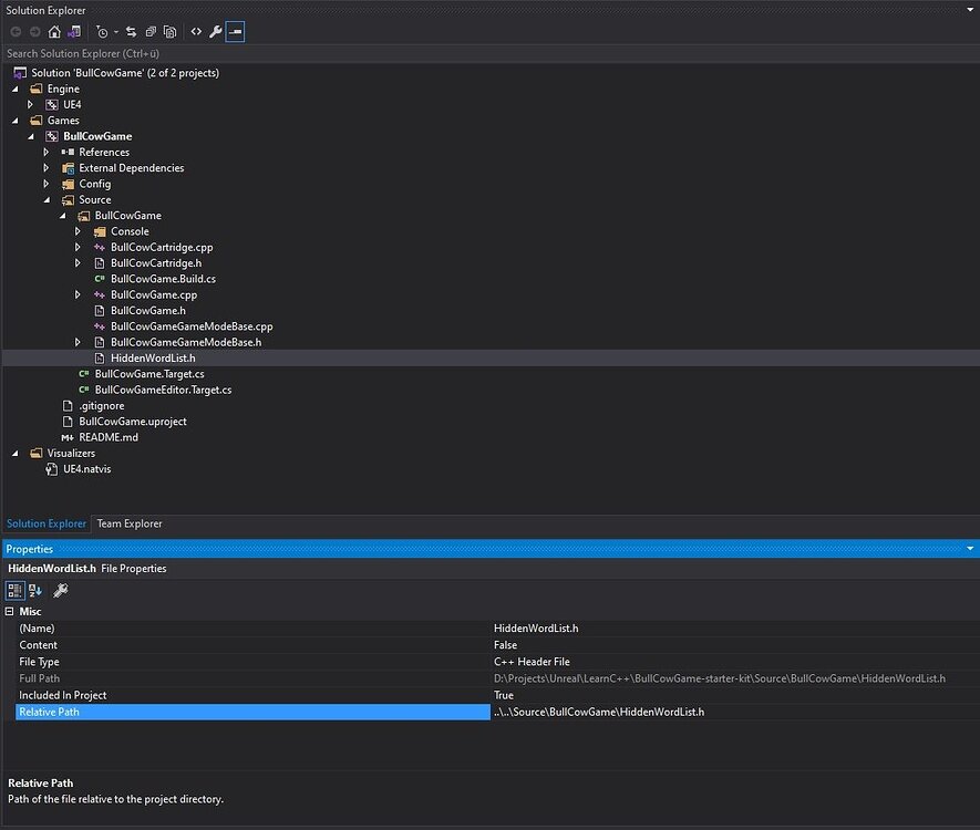 Create Header file with VS Community 2019 - Ask - GameDev.tv