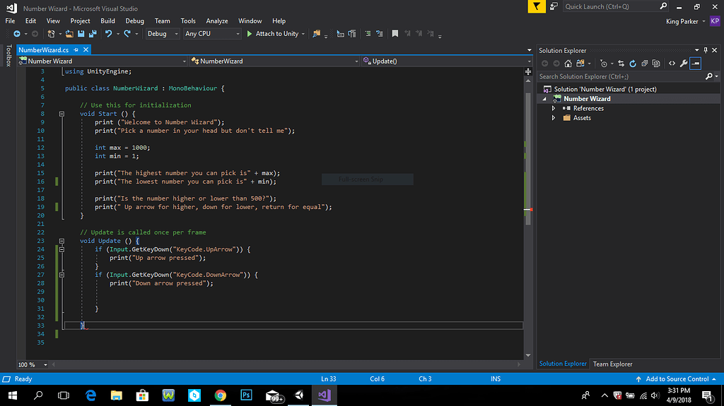 Getting multiple errors for input key presses - Ask - GameDev.tv