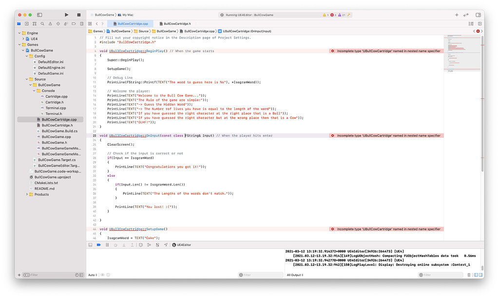 Having weird errors show up across different IDE/Editors - Ask - GameDev.tv
