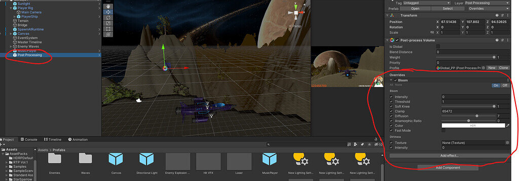 Post Processing not doing anything? - Ask - GameDev.tv
