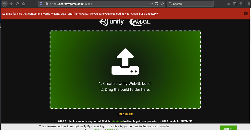 Issues uploading WebGL (no .wasm files) - Ask - GameDev.tv