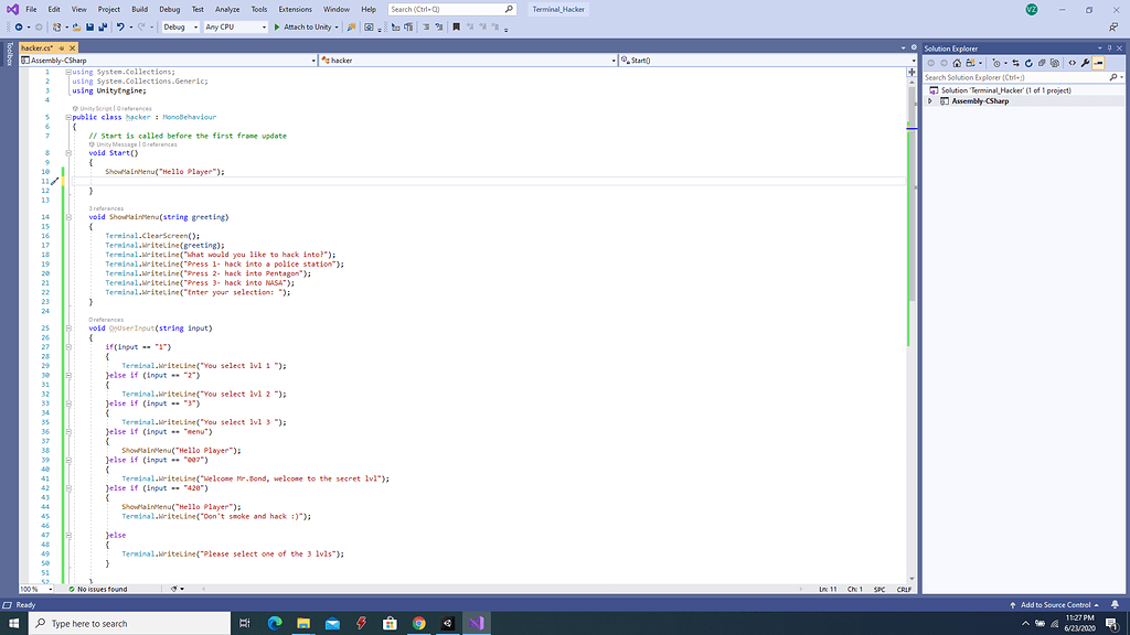 First Time C# ( or any other form of programming) - Show - GameDev.tv