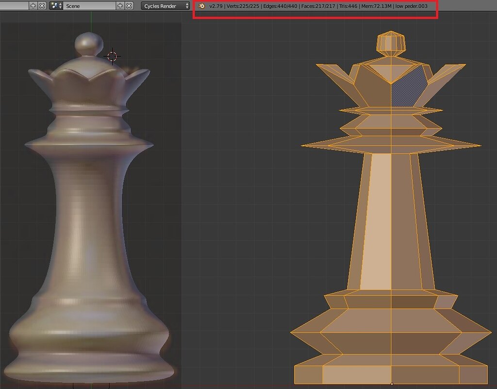 Queen Low poly vs hi poly appearance - Talk - GameDev.tv