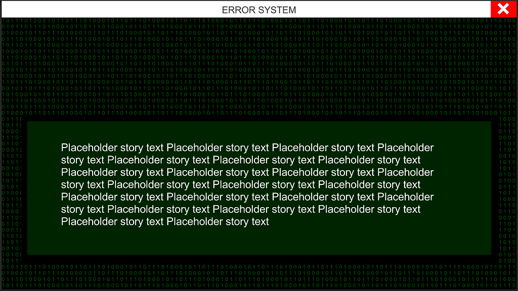 My "ERROR SYSTEM" Text101 Projet - Show - GameDev.tv
