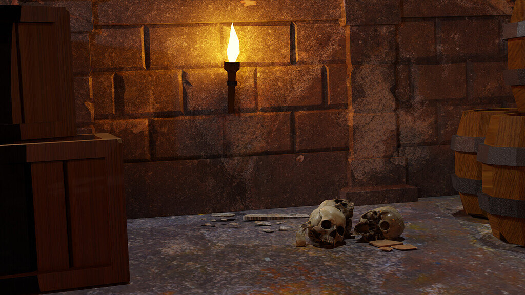 Torch in dungeon - Show - GameDev.tv