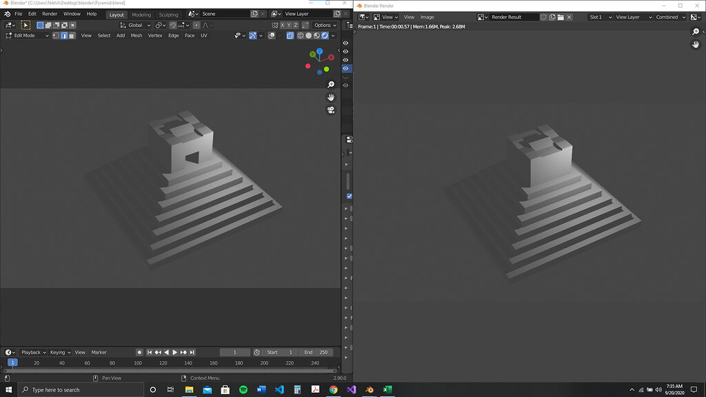 Difference in Viewport and Rendered models - Ask - GameDev.tv