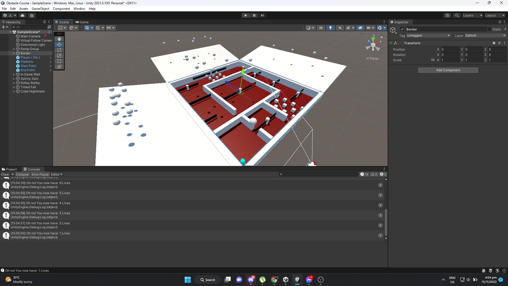 My Obstacle Course - Show - GameDev.tv