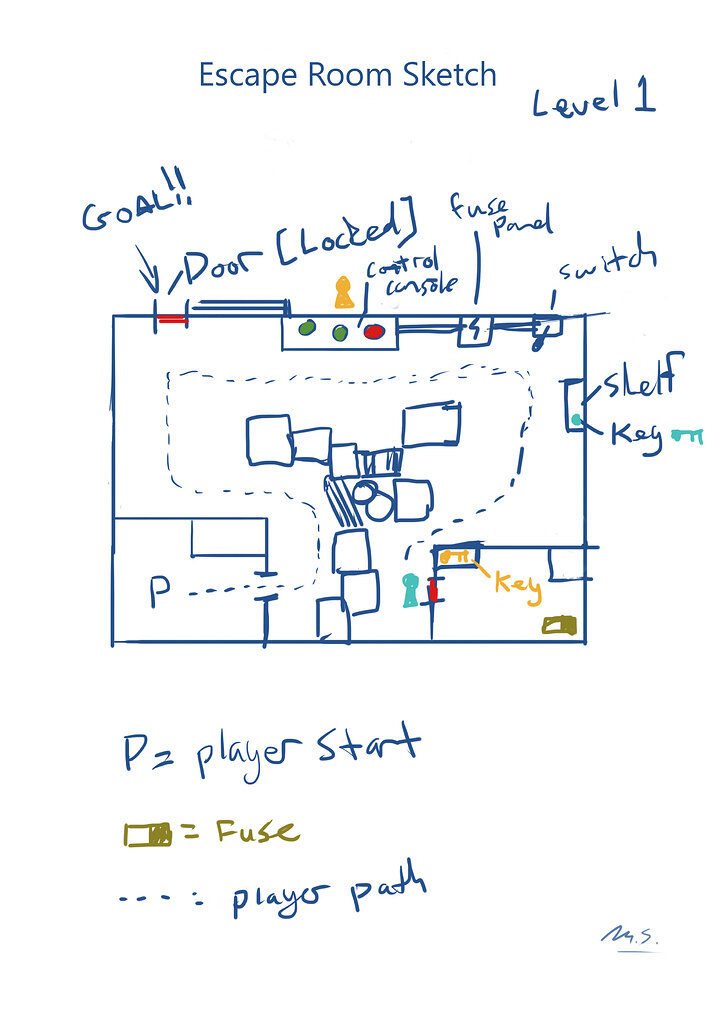 Escape Room Sketch - Show - GameDev.tv