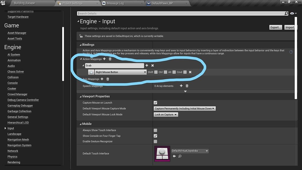 My Building Escape after Introducing Input Binding lecture - Show - GameDev.tv
