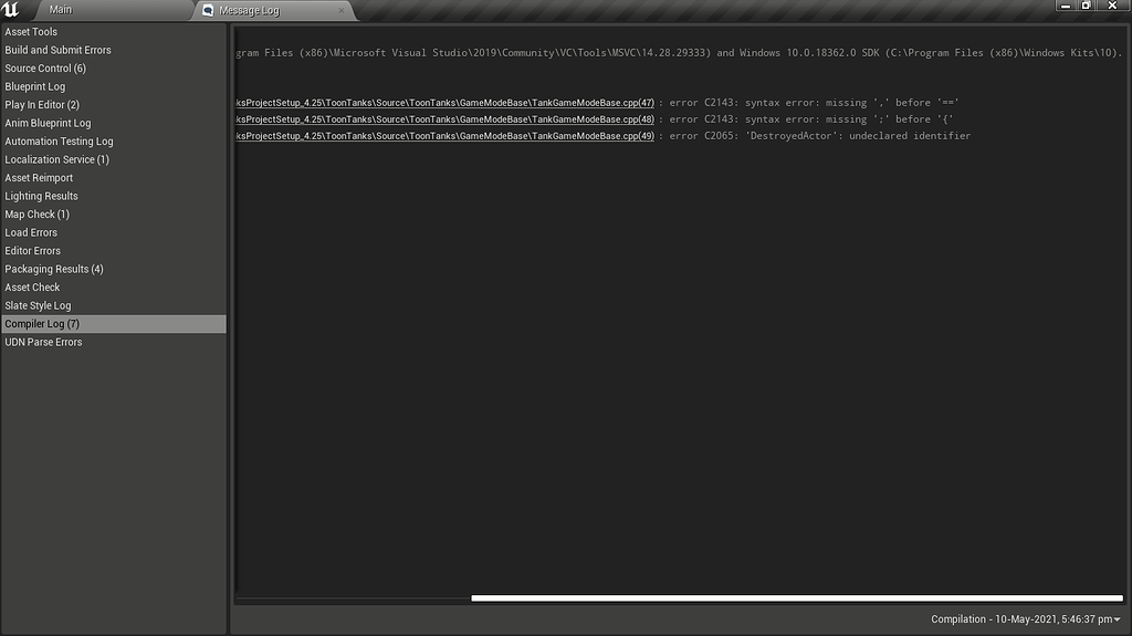 I'm Getting This Annoying Errors Again&Again? - Ask - GameDev.tv