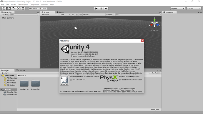 Unity 4.6.9 Installed - Talk - GameDev.tv