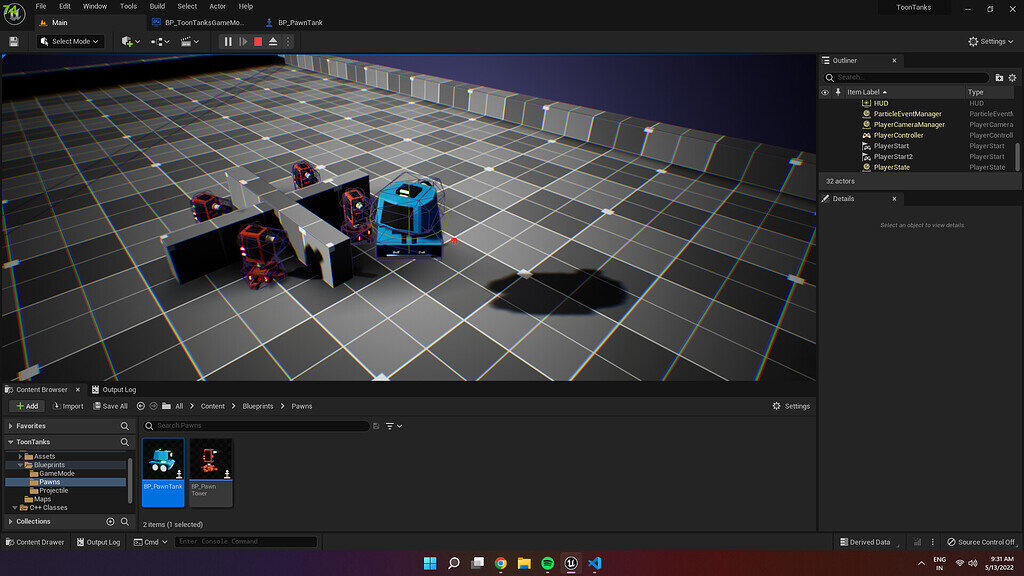 Having Problem, My tank is spawning above the ground level - Ask - GameDev.tv