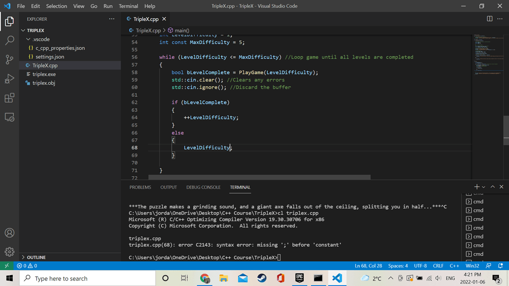 Adding something to my TripleX game - Ask - GameDev.tv