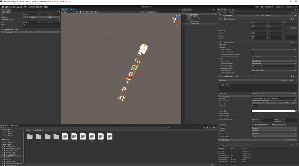 Realm Rush - TextmeshPro font size too large - Ask - GameDev.tv