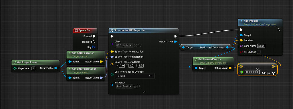 [Warehouse Wreckage] [UE 5.0.0] Having issues with Add Impulse - Ask - GameDev.tv