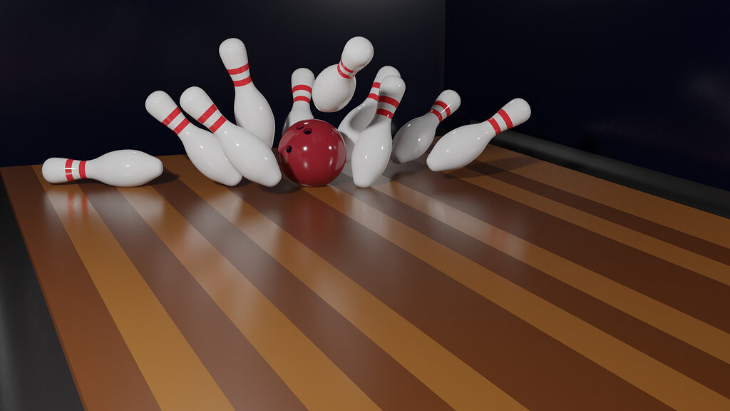 FINAL RENDER - Bowling Scene - CYCLES - Show - GameDev.tv