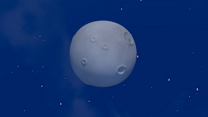 A moon with a displacement map - Talk - GameDev.tv