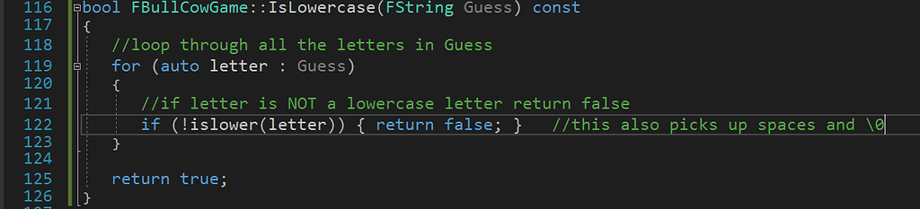 My IsLowercase() - Talk - GameDev.tv