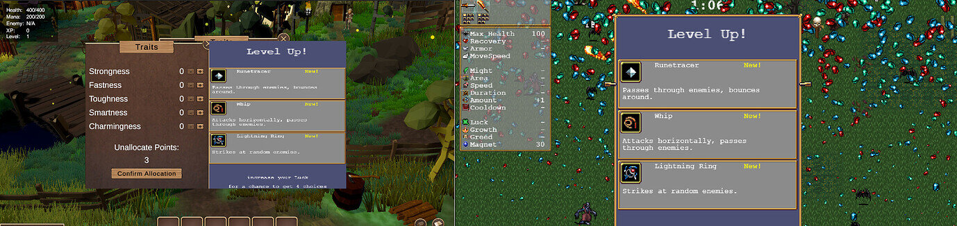 Need help on implementing level up upgrade like vampire survivors - Ask - GameDev.tv