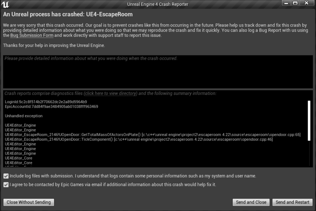 Unreal crashes even after the pointer protection - Ask - GameDev.tv