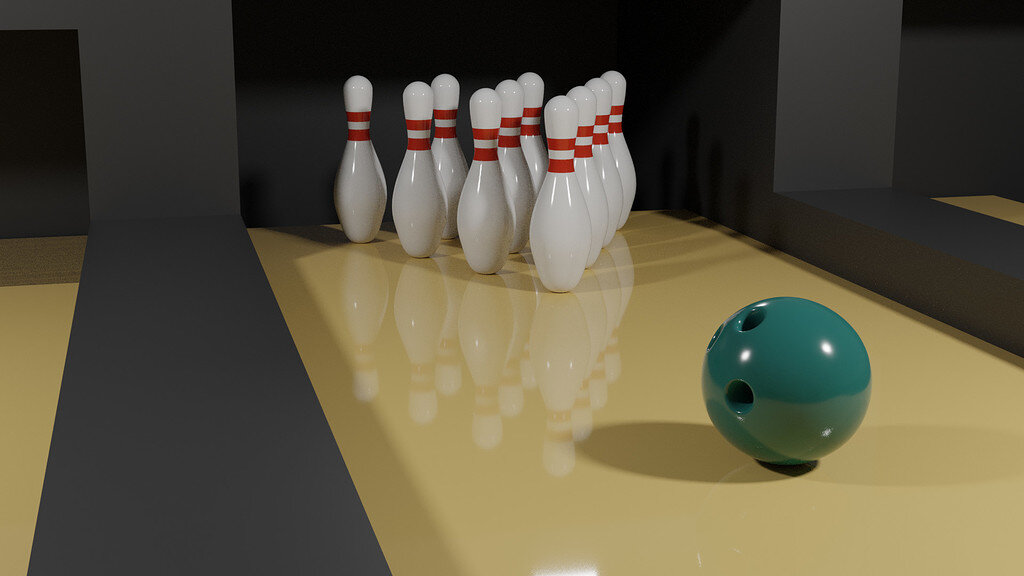 Bowling Scene cycle render - Show - GameDev.tv