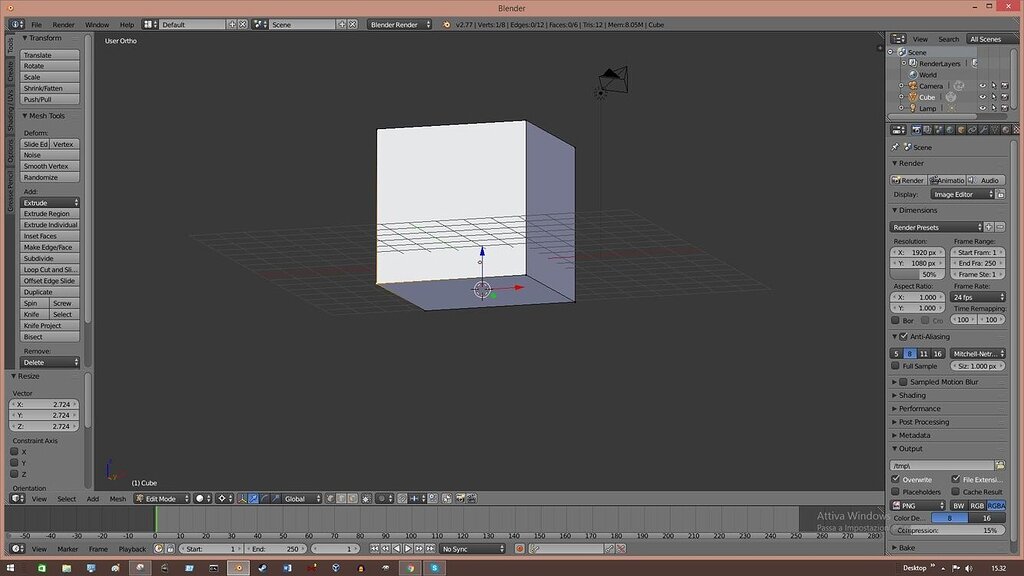 Scale a cube with pivot 3d cursor S2 L20 - Talk - GameDev.tv