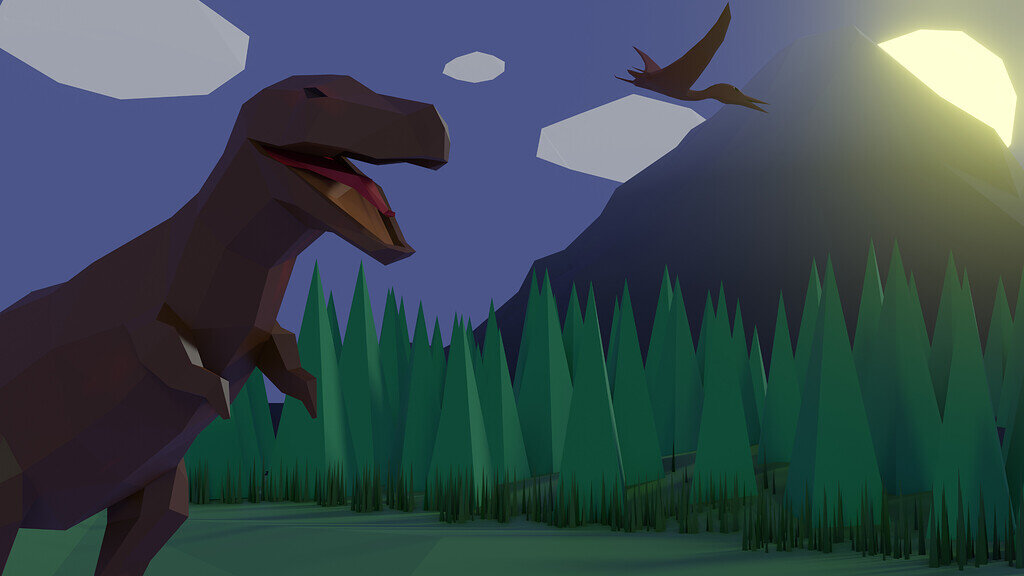 Finished dinosaur and extra content - Show - GameDev.tv