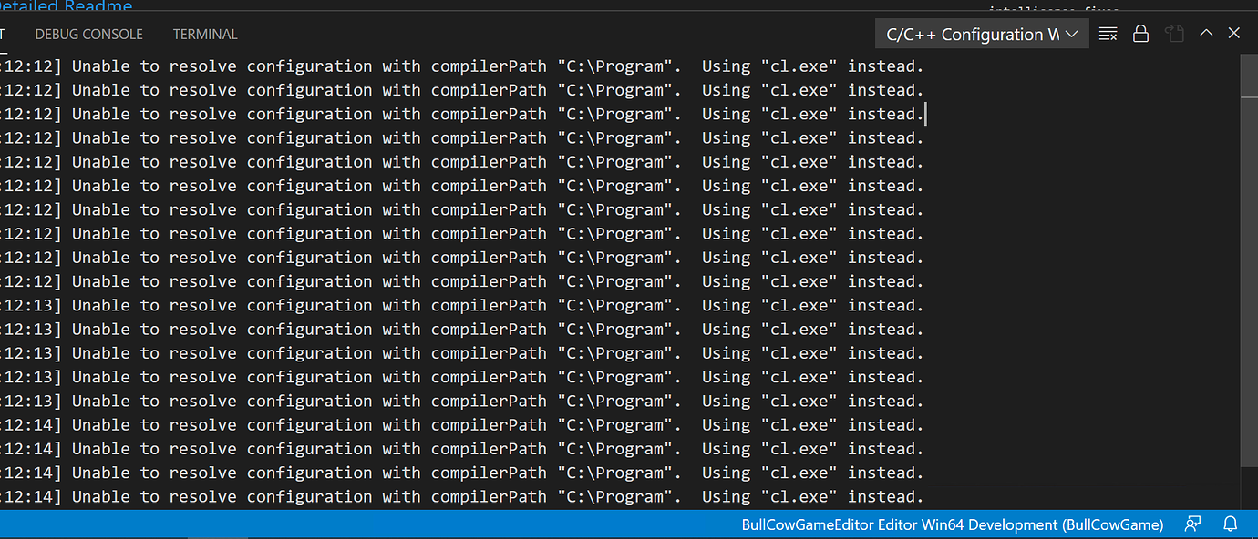 Unable to resolve configuration with compilerPath "C:\Program" - Ask - GameDev.tv