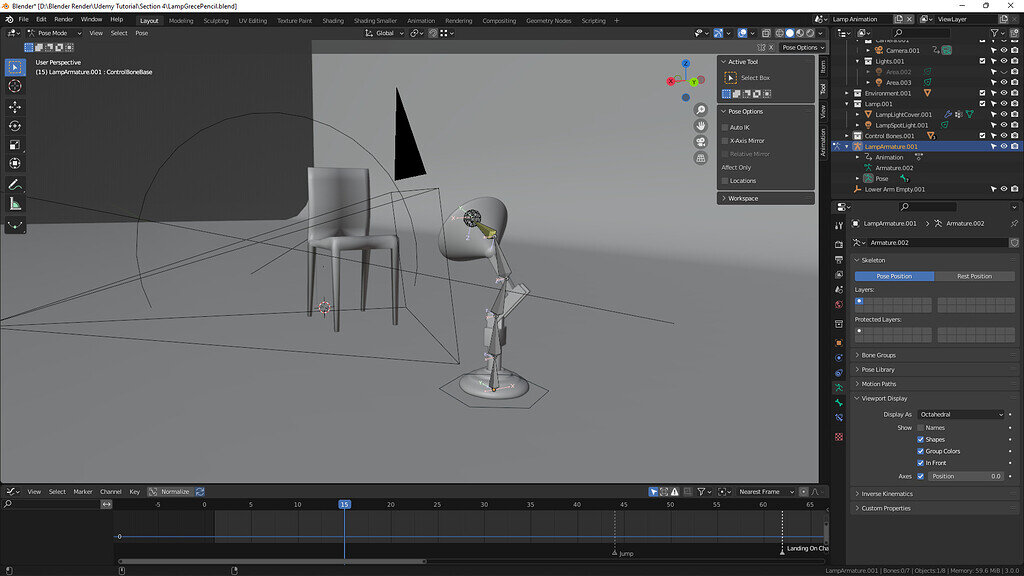 Having issue while Re-Rigging My Lamp - Ask - GameDev.tv
