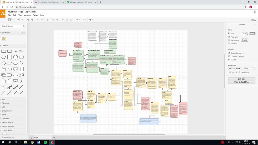 My flow chart. And problem with Draw IO - Talk - GameDev.tv
