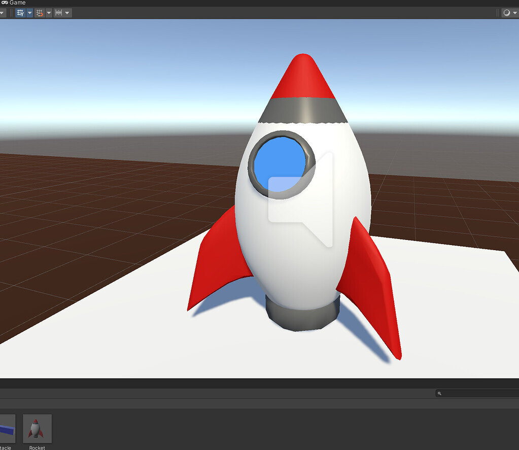Made my rocket in blender! - Show - GameDev.tv