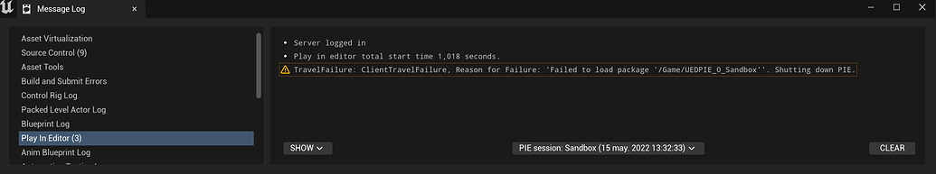 UE5 Standalone mode problem - Ask - GameDev.tv