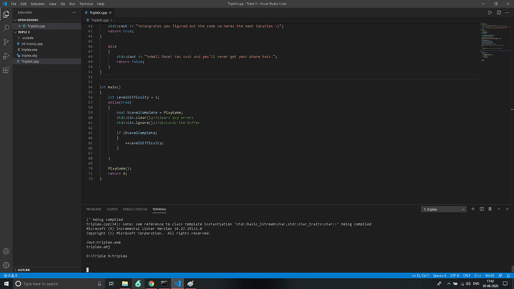 Can't run TripleX - Ask - GameDev.tv