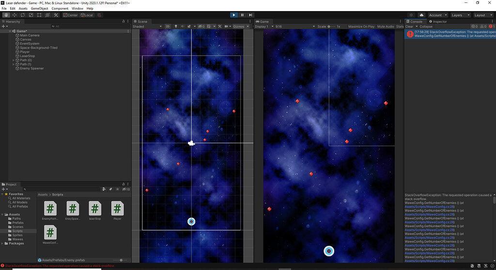 Stack Overflow Error - Ask - GameDev.tv
