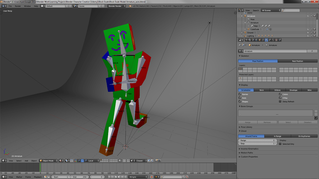 Cube Dude, Auto-Armature - Show - GameDev.tv