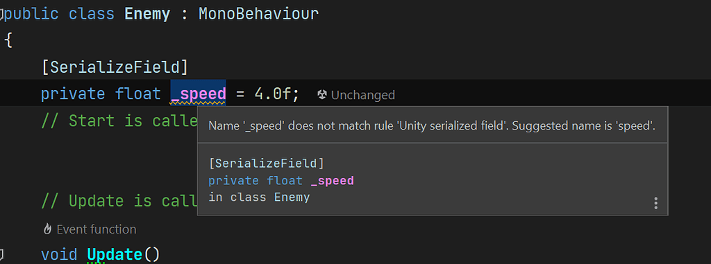Serializefield help - Ask - GameDev.tv
