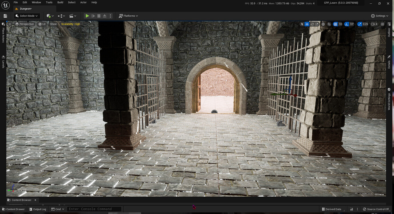 Skylight lights up whole map in Unreal Engine 5 - Ask - GameDev.tv