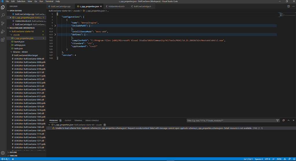 Vscode Error May Be Related To Ue425 Update Ask Gamedevtv