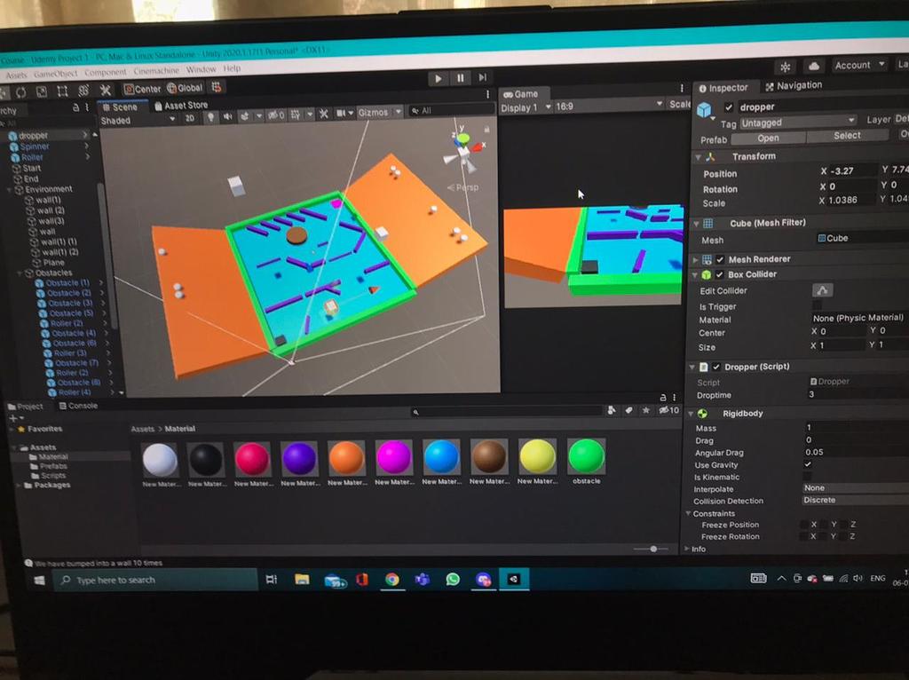 My obstacle course - Show - GameDev.tv