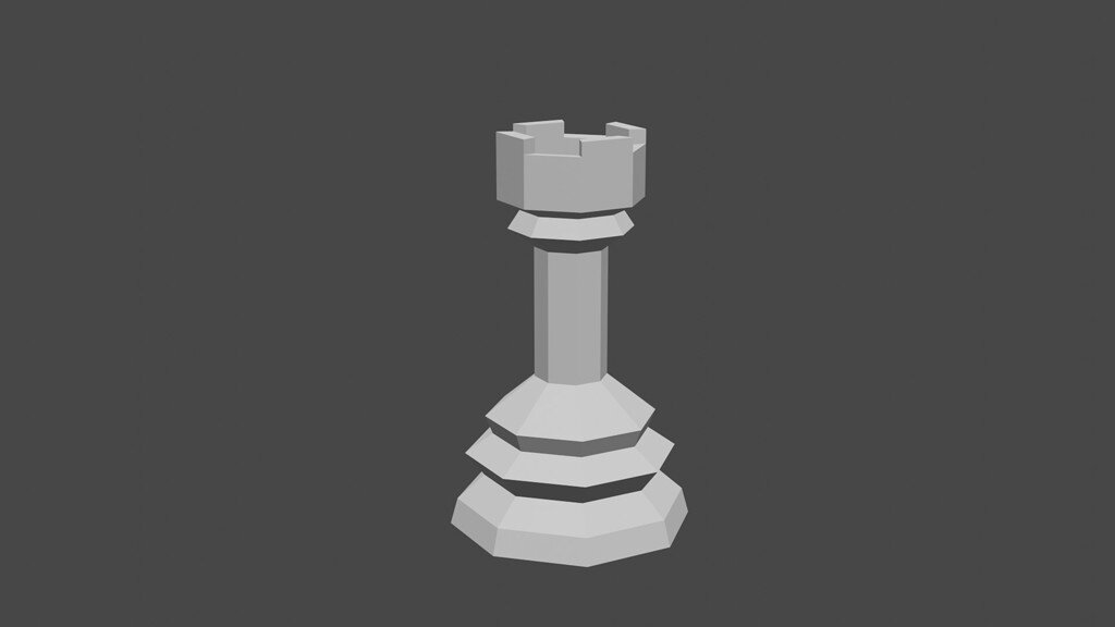Low poly rook - Show - GameDev.tv