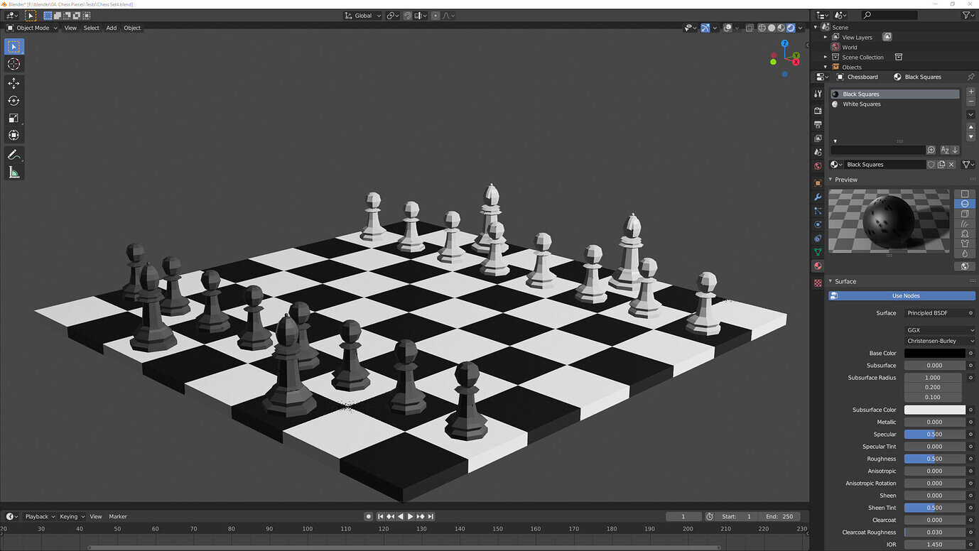 Dirty Materials & Checkerboard pattern in my render & viewport artifacts - Ask - GameDev.tv