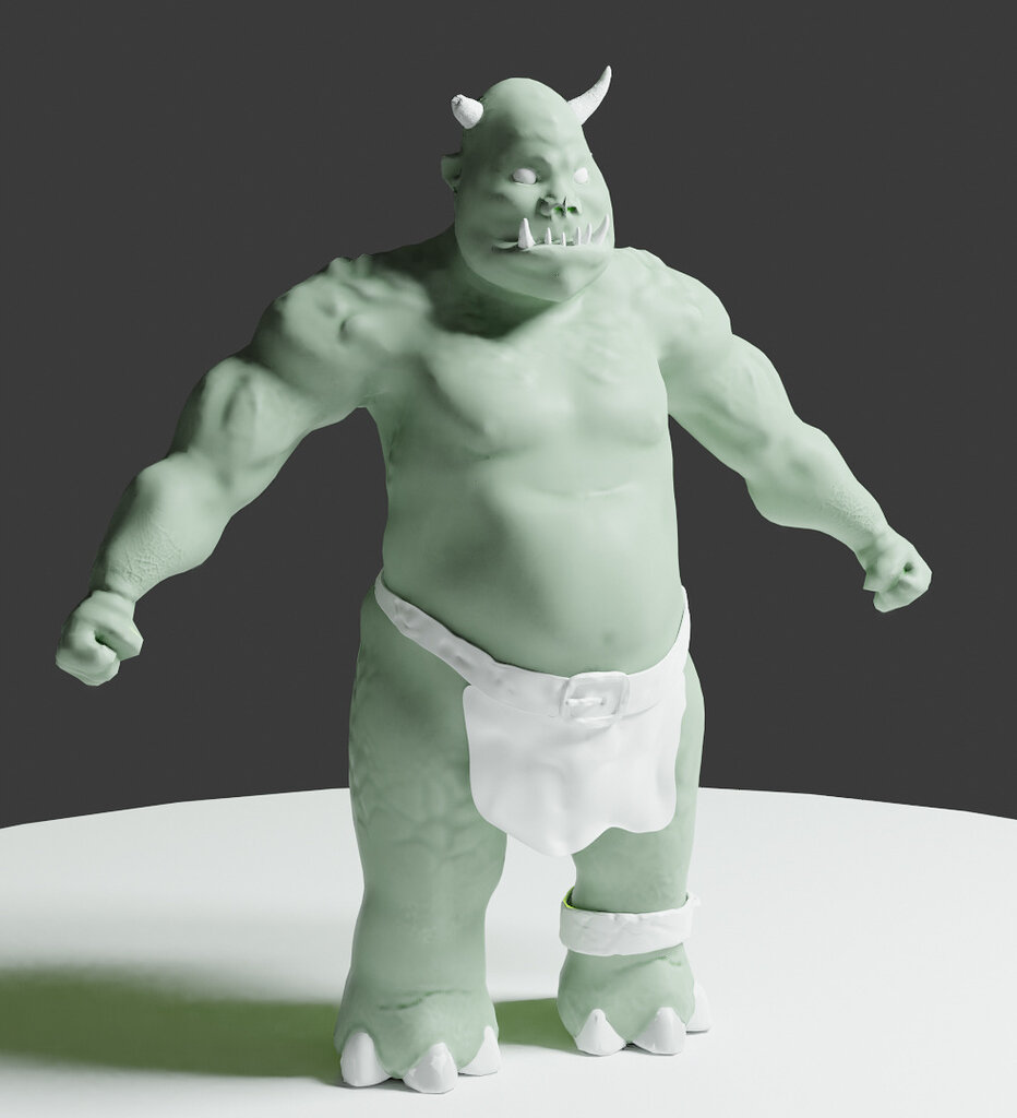 Orc with normal and cavity maps - Show - GameDev.tv