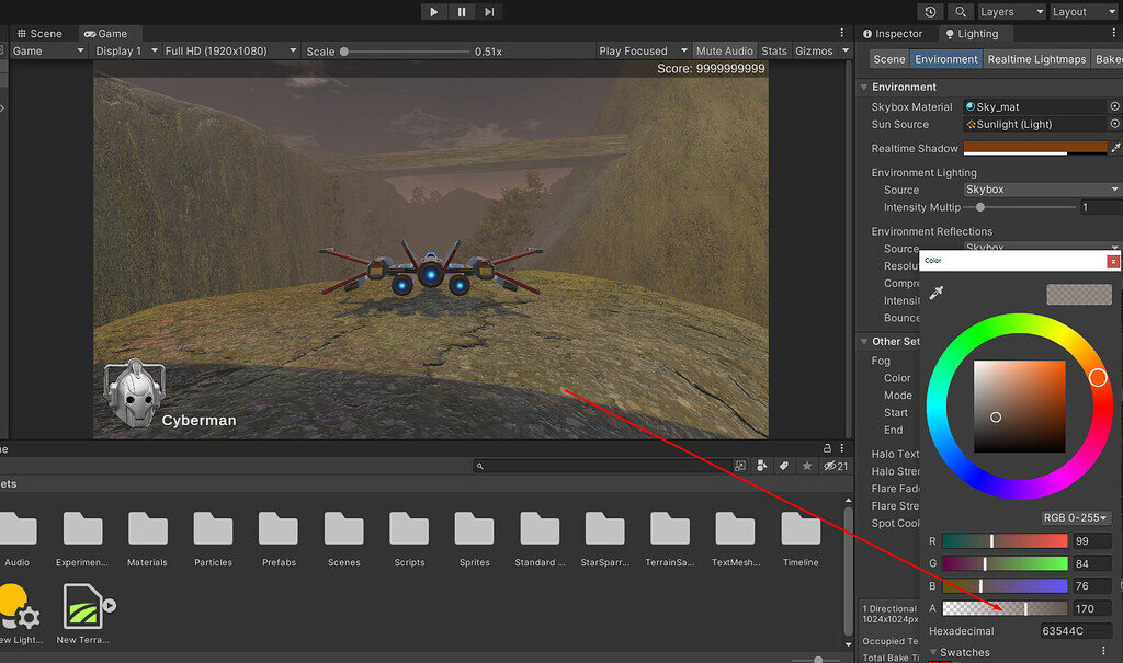 Fog color transperancy issue - Ask - GameDev.tv