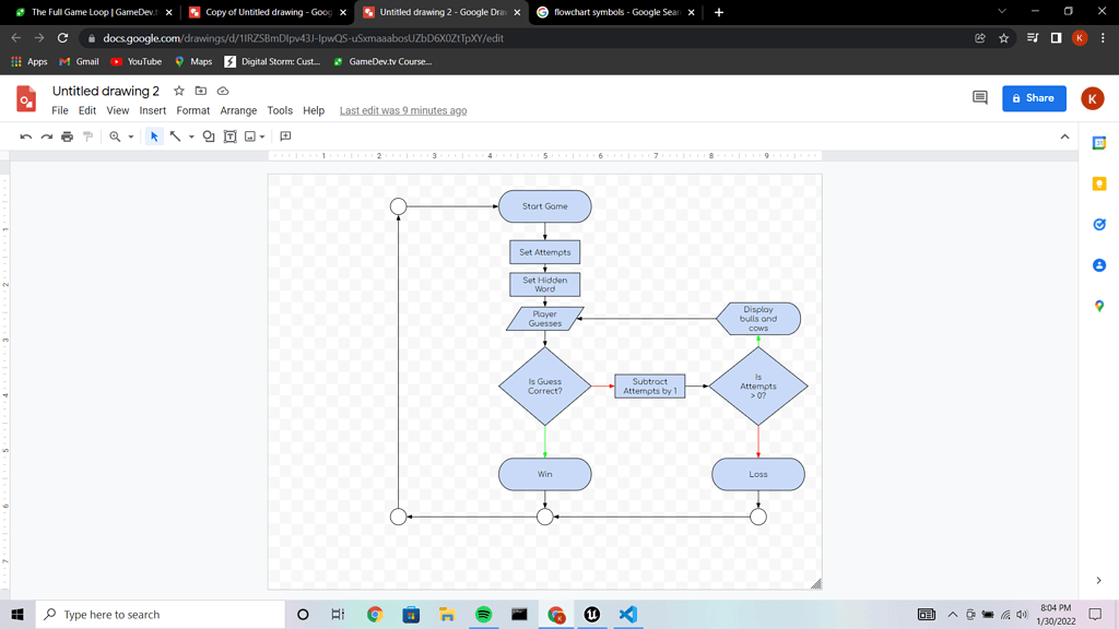 My new flowchart - Show - GameDev.tv