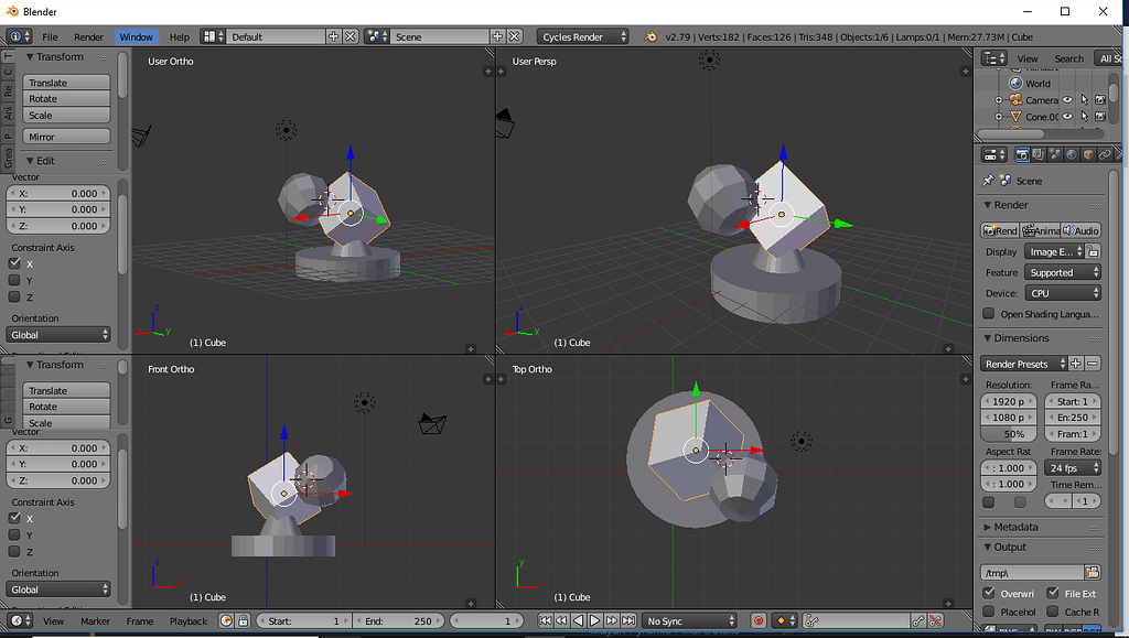 I made an odd Statue for The Object transformation challenge - Talk - GameDev.tv