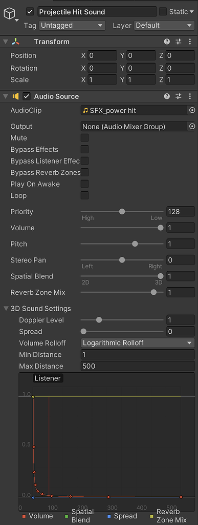Problems getting onHit audio to play on collision - Ask - GameDev.tv