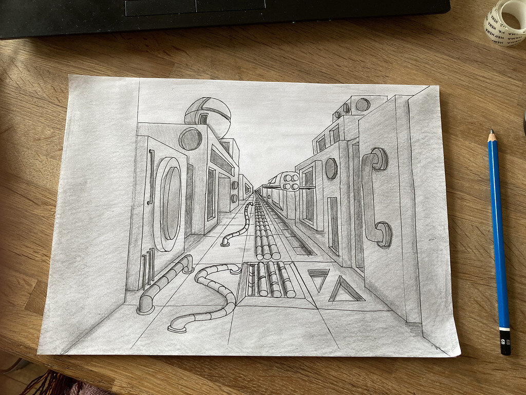 1 point perspective including shades - Show - GameDev.tv