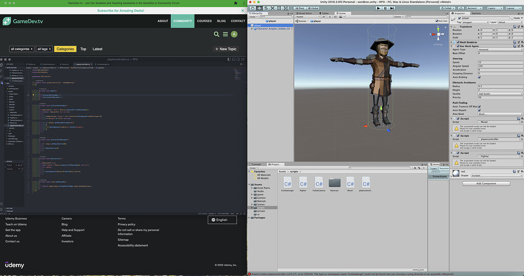RPG Problems - Ask - GameDev.tv