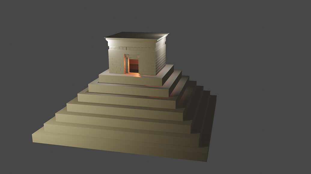 Mayan pyramid with detailed top - comparison to the one I made in ...